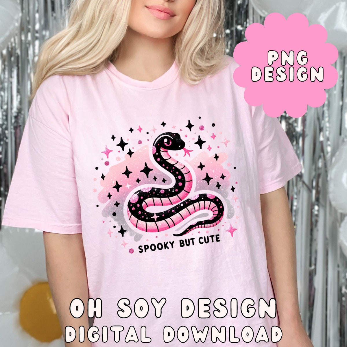 Spooky but Cute PNG, Cute Snake Trendy Png Halloween Design Png ...