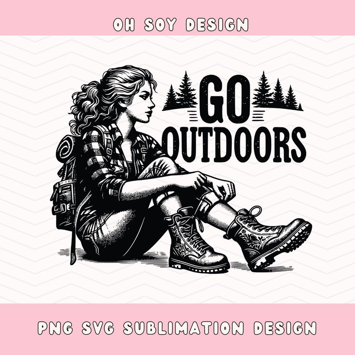 Go Outdoors SVG PNG, Hiking Svg Png, Outdoors Svg Png, Digital Design ...