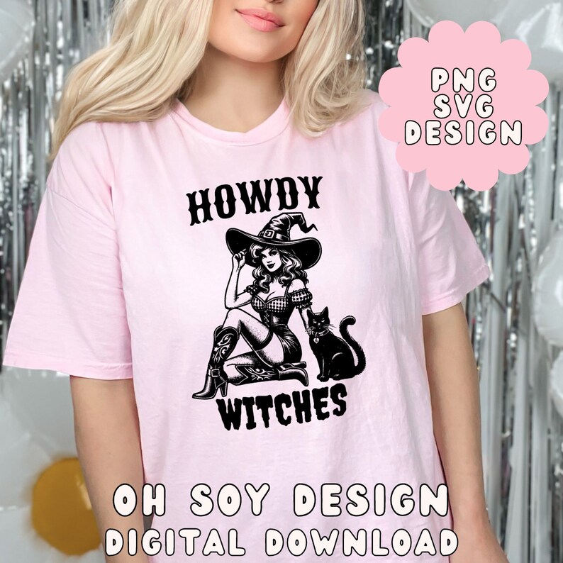 Howdy Witches SVG PNG, Cut File, Witchy Cowgirl Svg Png, Halloween ...