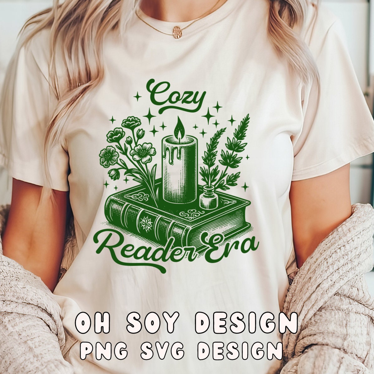 Cozy Reader Era SVG PNG, Bookish Svg Png, Vintage Retro Bookish Png ...