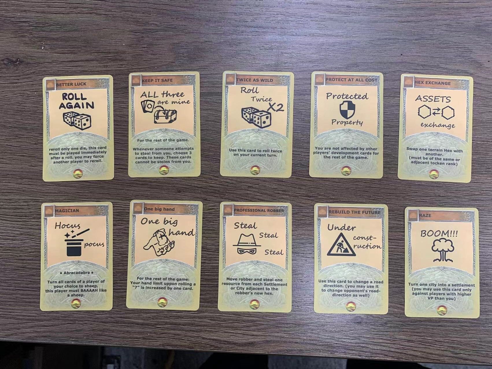 Catan Development Cards Fan Made Unofficial Development - Etsy
