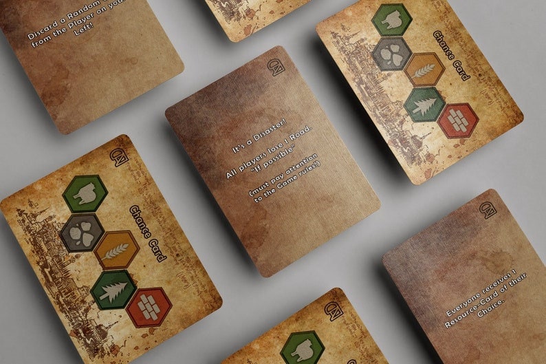 Settlers of Catan Fan Made Chance Cards, Unofficial Expansion for Catan ...