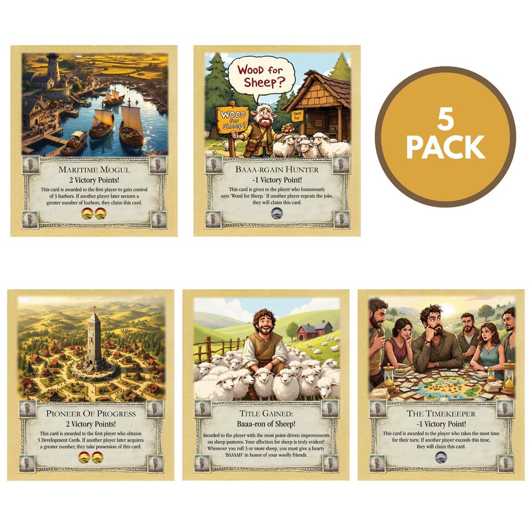 5 Pack: Maritime Mogul, Sheep Lover, Wood for Sheep, Progress & the ...