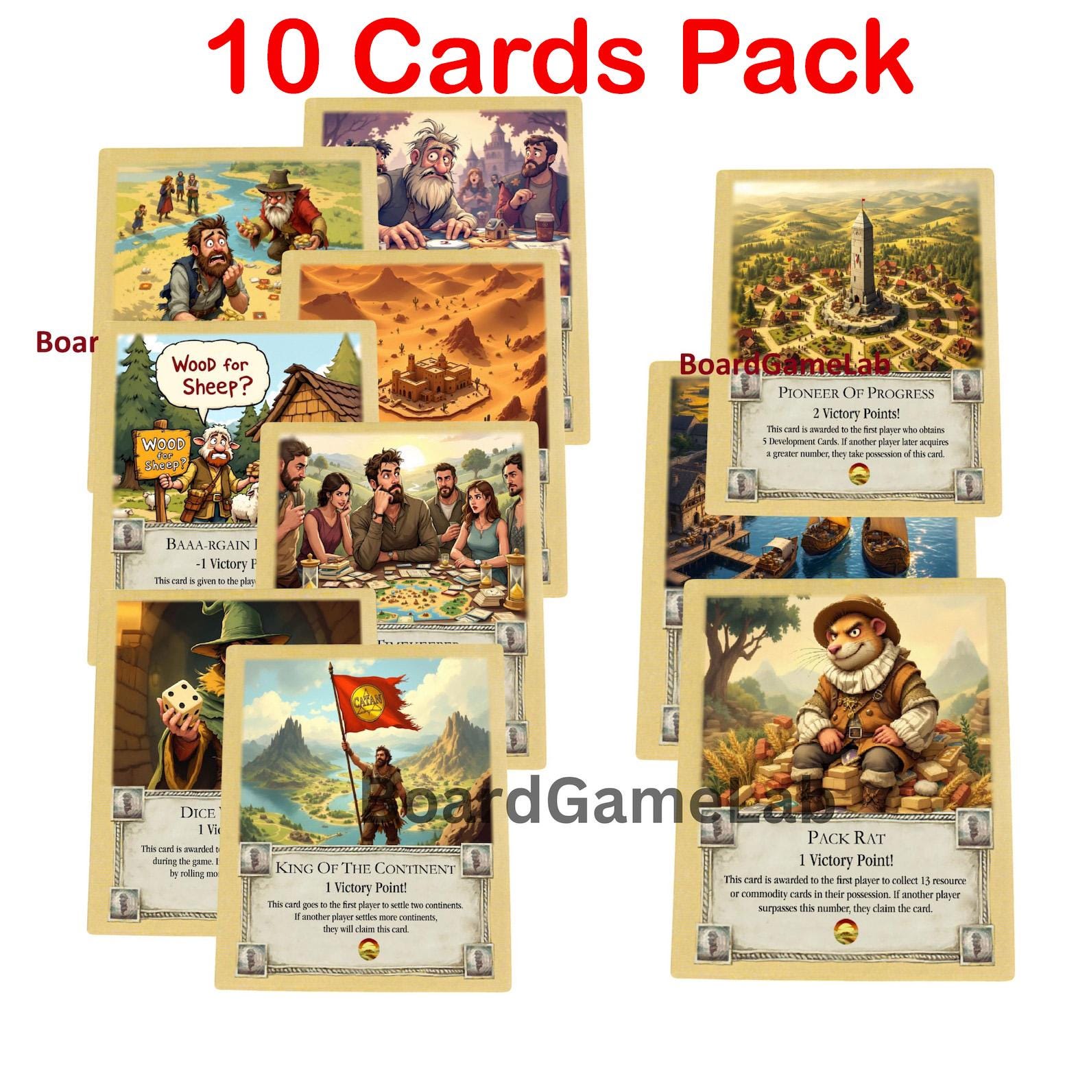 21 Pack Fan Made Victory Cards & Profession Bonus Cards Compatible With ...