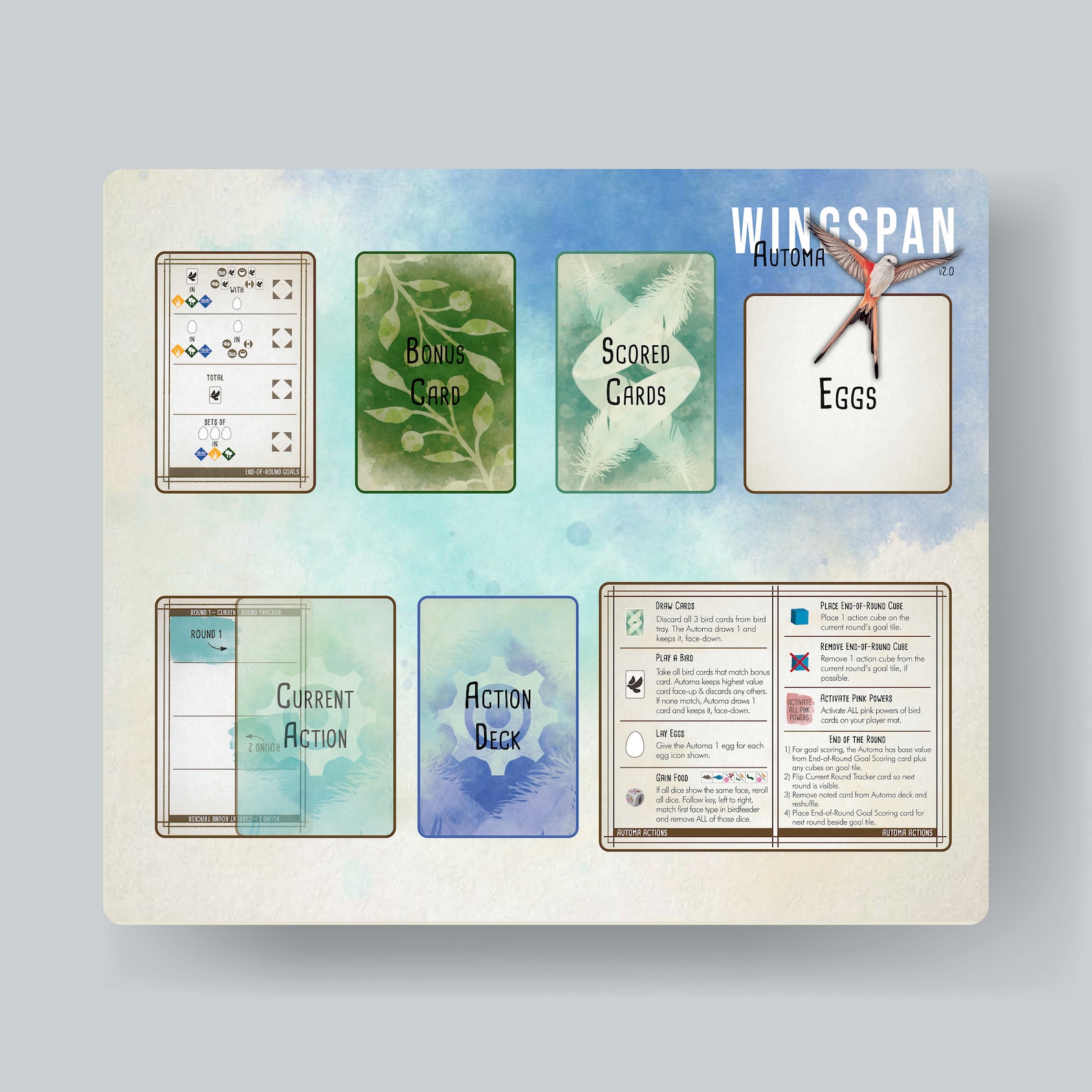 Wingspan Playmat Fan Made Addition - UNOFFICIAL PRODUCT - Ready to Ship ...