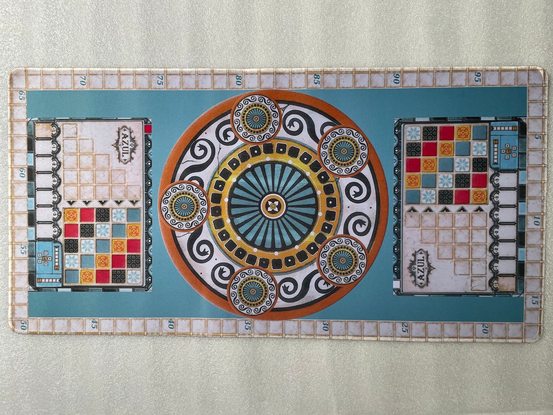 Azul Board Game Playmat - Premium Gaming Accessory L 2 Players Mat L ...