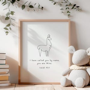 Isaiah 43:1 Called You by Name Print, Christian Nursery Wall Art ...