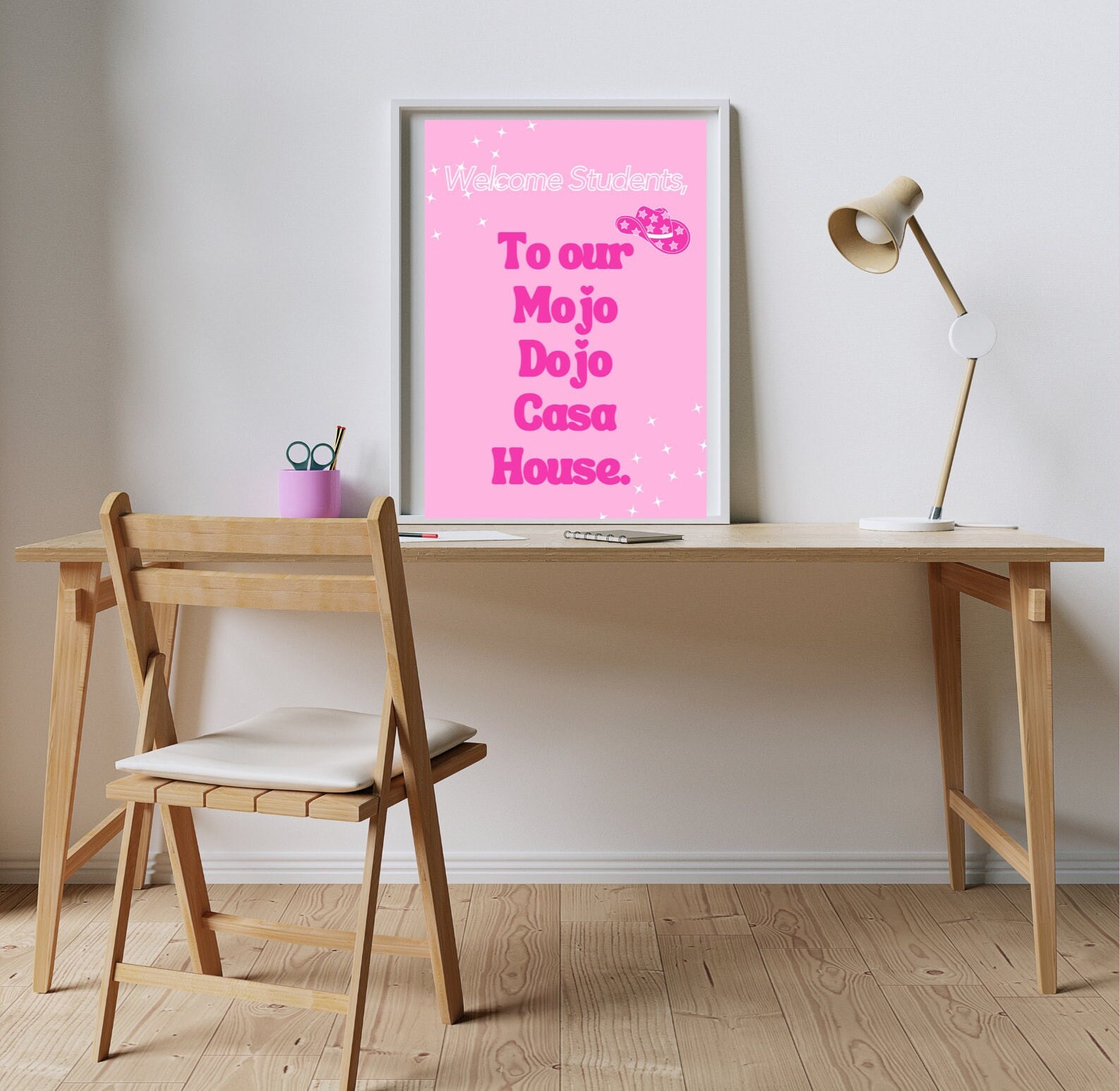 Welcome Students to Our Mojo Dojo Casa House,ken Barbie Pink Wall Print ...