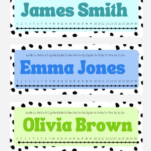 Personalized Editable Student Desk Tags for Teachers,trendy Bright Desk ...