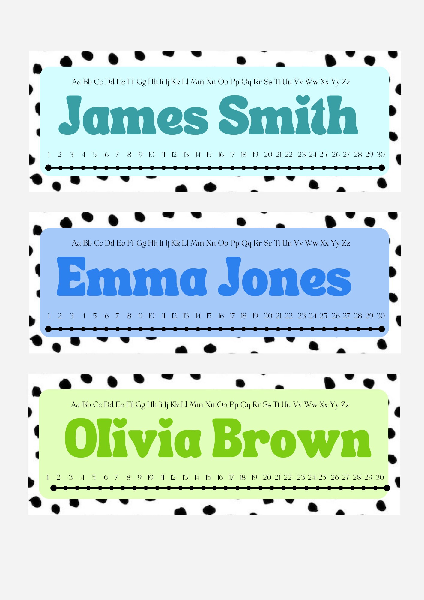 Personalized Editable Student Desk Tags for Teachers,trendy Bright Desk ...