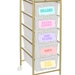 7 Piece Classroom Rolling Trolley Cart Labels,teacher Drawer Filing ...