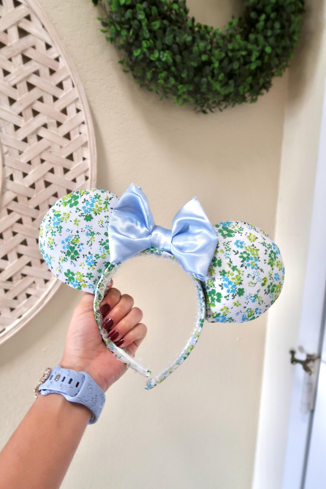 Flower Garden Epcot Spring Aesthetic Simple Mickey Disney Ears Blue ...