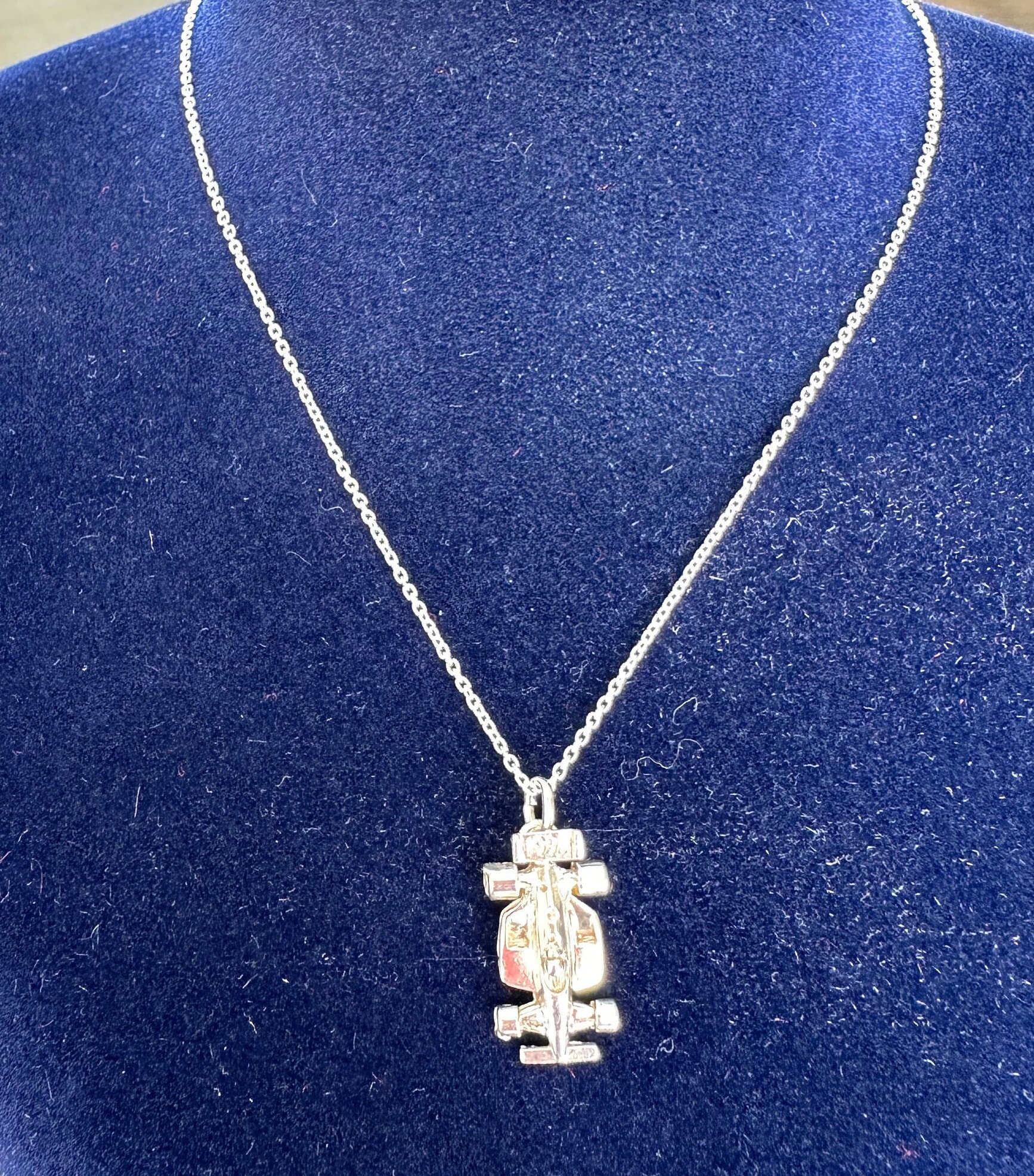 Brand New S/S .925 Indy Car Pendant 20x10x4mm & Cable Chain 50cm Long ...