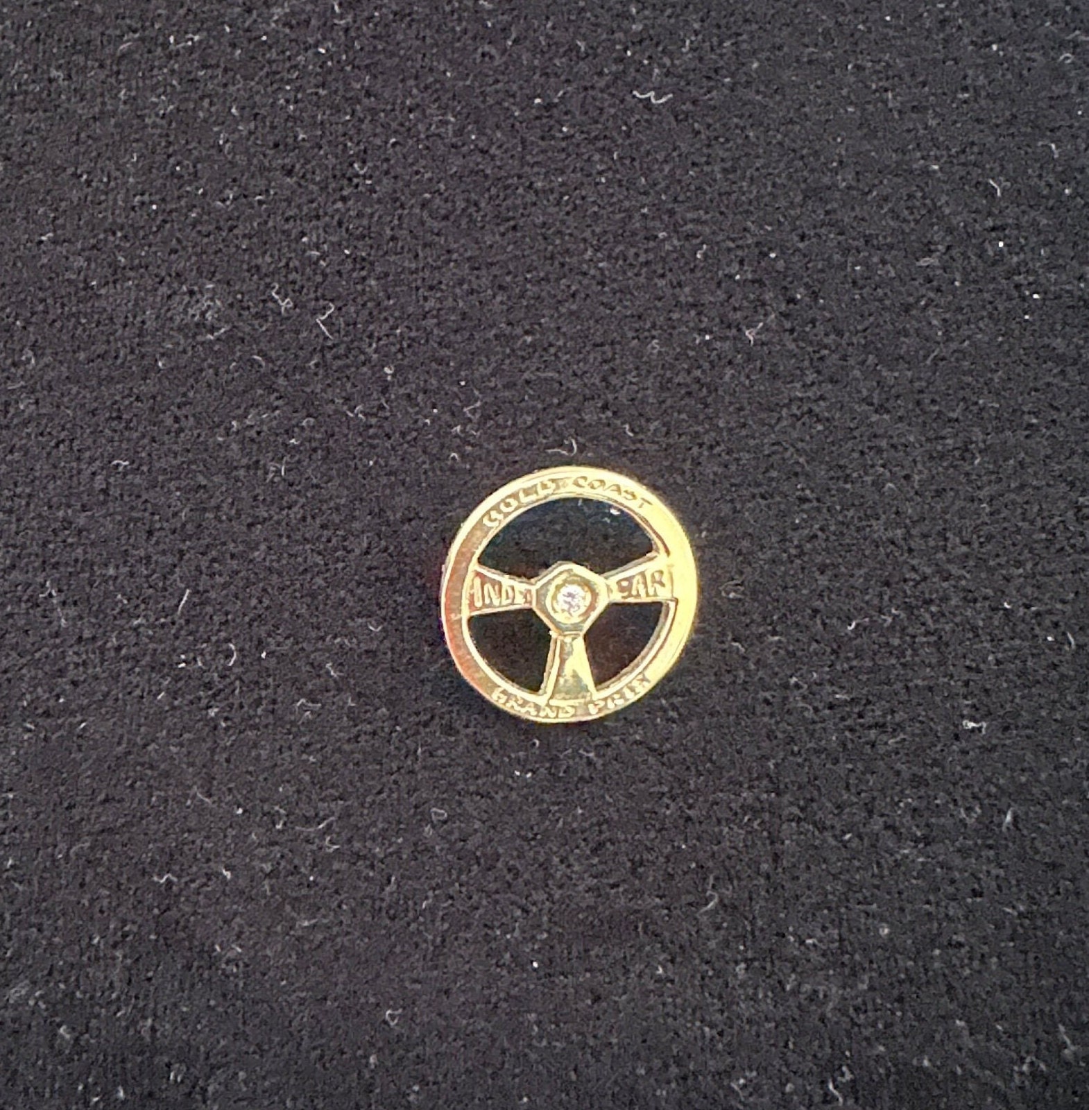 9ct Solid Gold 'lapel Pin' Steering Wheel 29mm -in Diameter ...