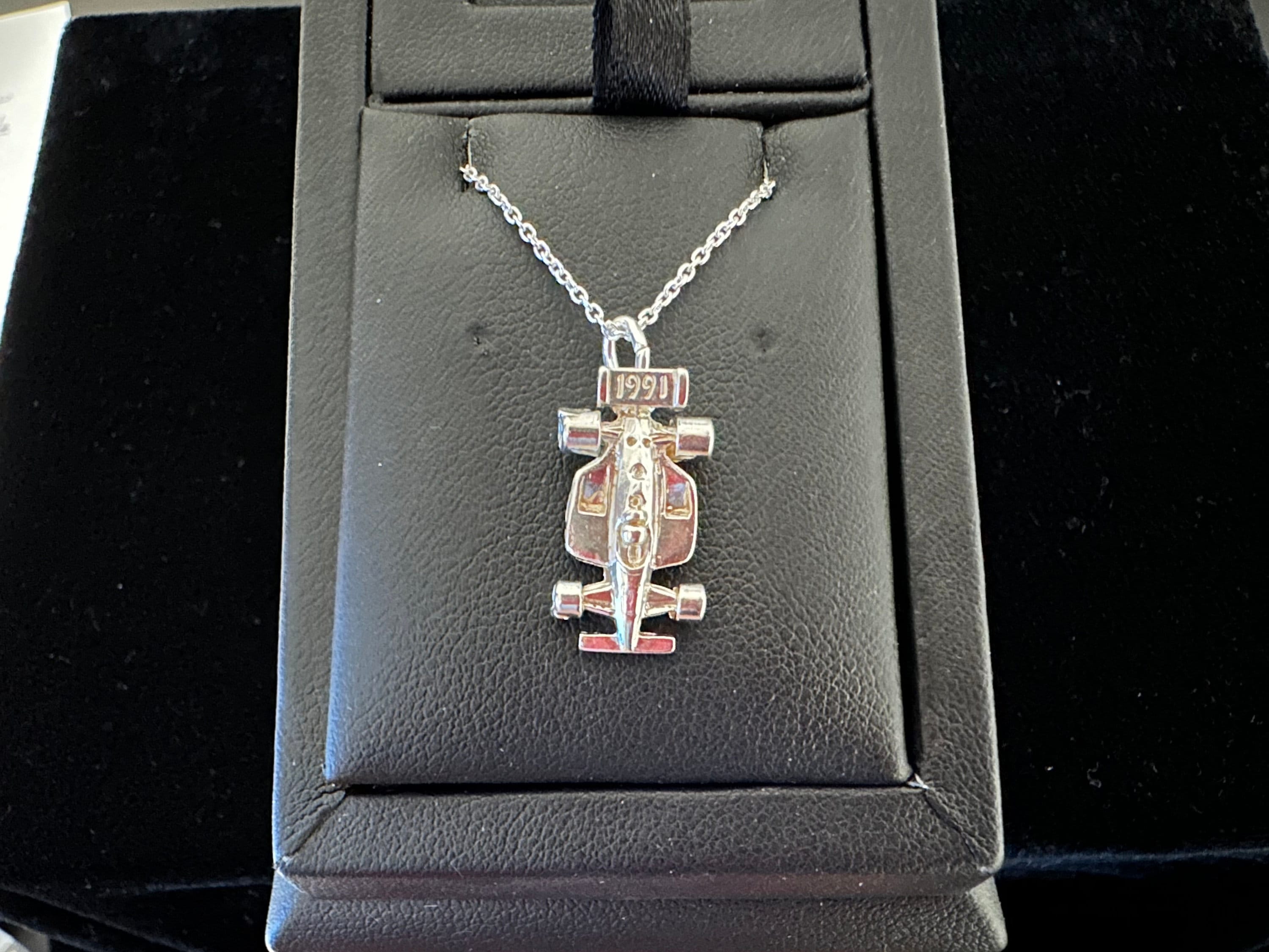 Brand New S/S .925 Indy Car Pendant 20x10x4mm & Cable Chain 50cm Long ...