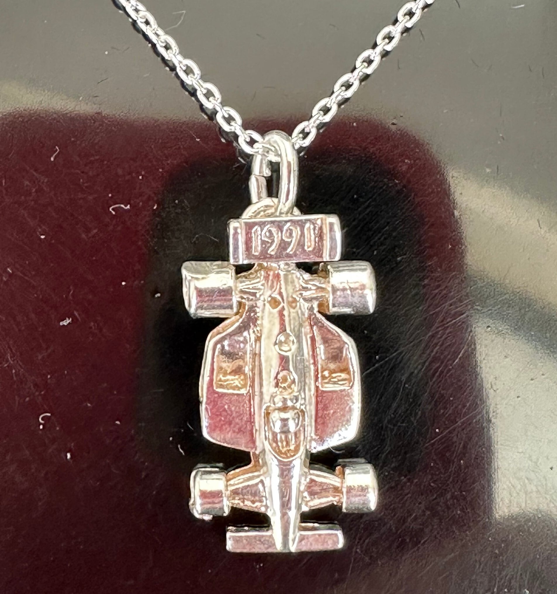 Brand New S/S .925 Indy Car Pendant 20x10x4mm & Cable Chain 50cm Long ...