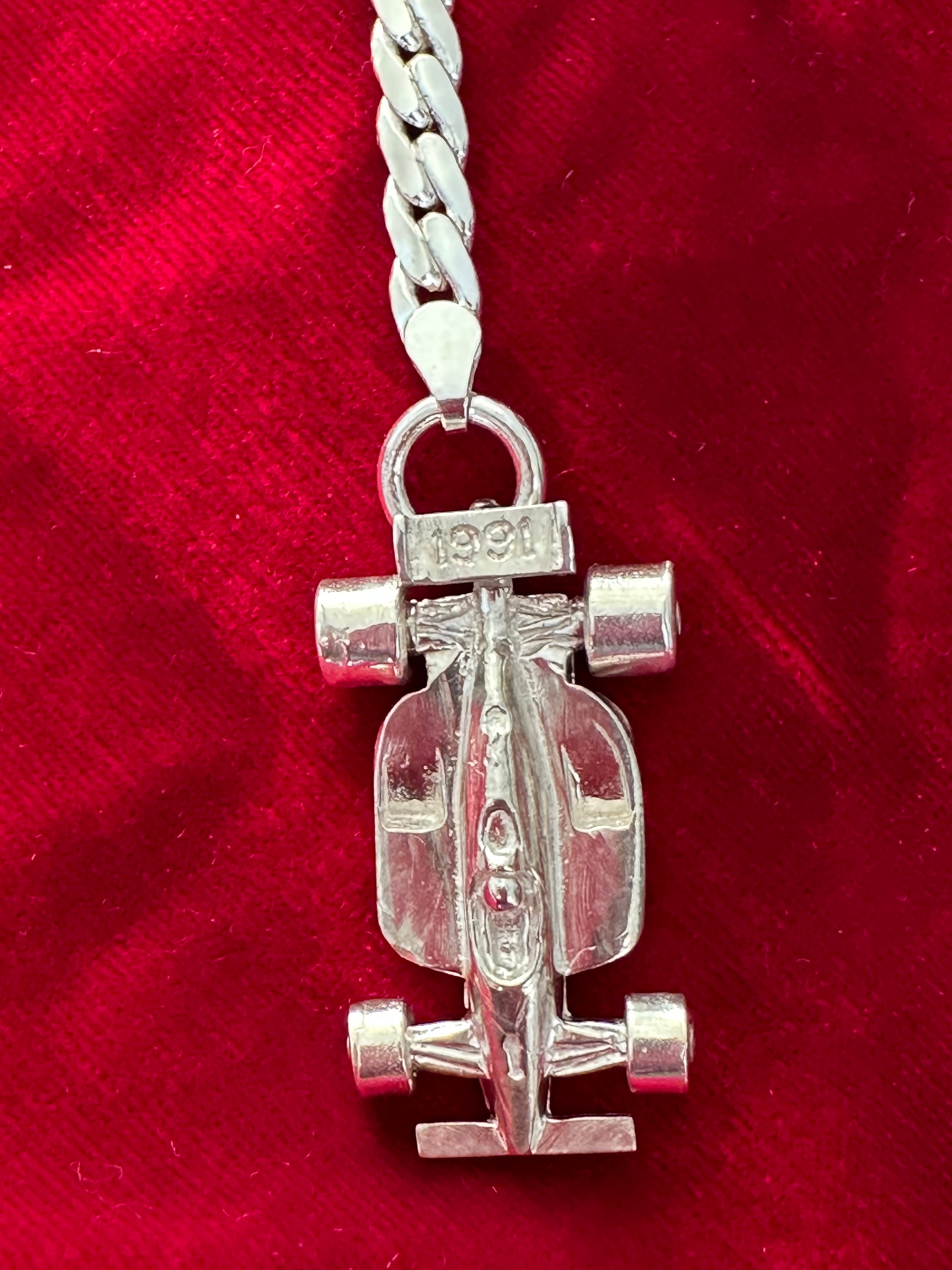 S/S .925 Keychain-spinning Wheels Car 32x19x6.5mm-19.3 Gr. & Snake Chain lenght 117mm 1st ...