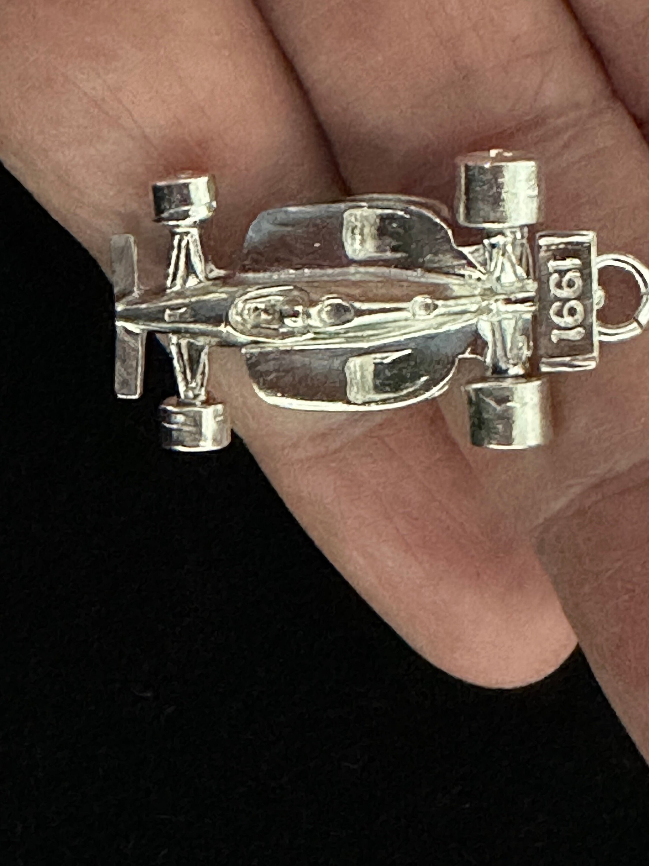 S/S .925 Keychain-spinning Wheels Car 32x19x6.5mm-19.3 Gr. & Snake ...