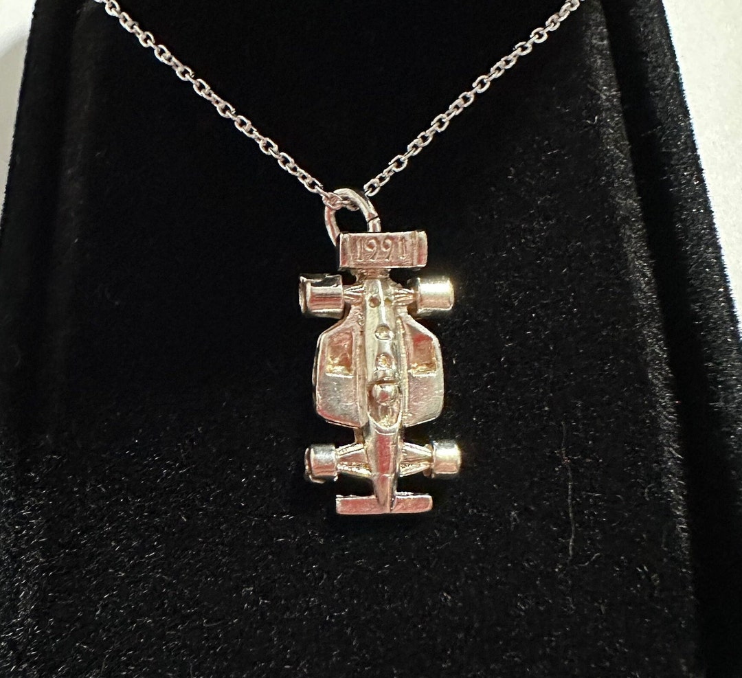 Brand New S/S .925 Indy Car Pendant 20x10x4mm & Cable Chain 50cm Long ...