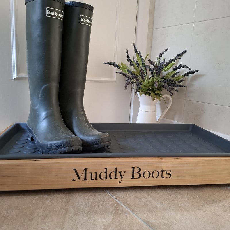 Muddy Boot Rack Wood - Etsy UK