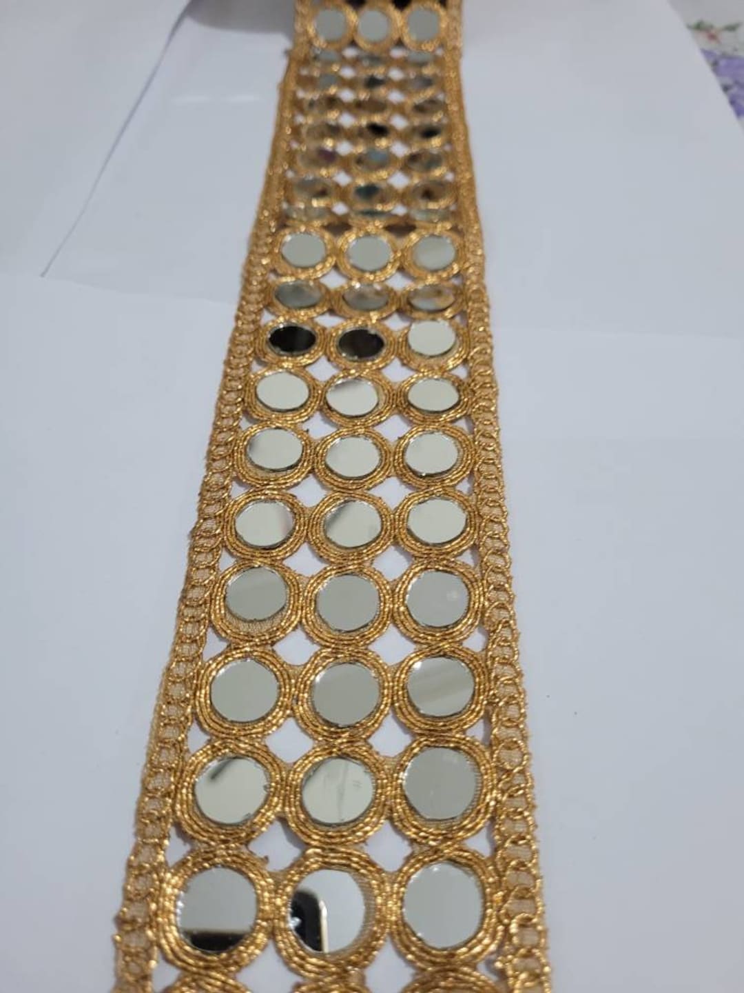 Three Line Mirrors Lace Dress Mirror Lace Afghani Dress Craft Clothes ...