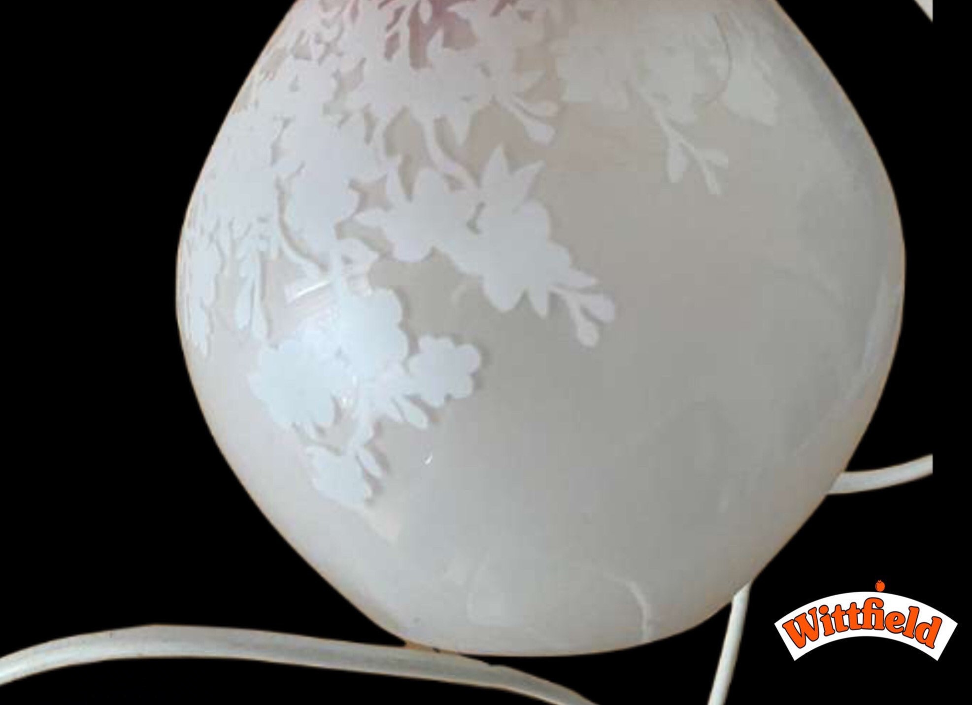 IKEA KNUBBIG Table Lamp Table Lamp Ball Glass White 12 Cm Bedside Lamp ...