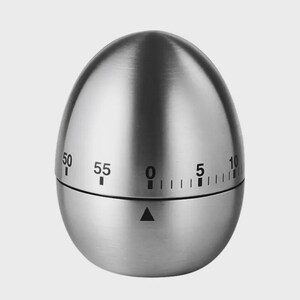 1980s Original Egg Timer Stainless Steel Mechanical Timer 60min Germany ...