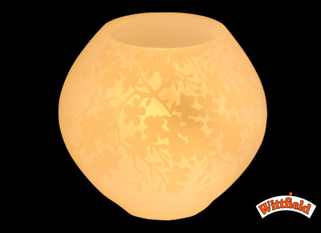 IKEA KNUBBIG Table Lamp Table Lamp Ball Glass White 12 Cm Bedside Lamp ...