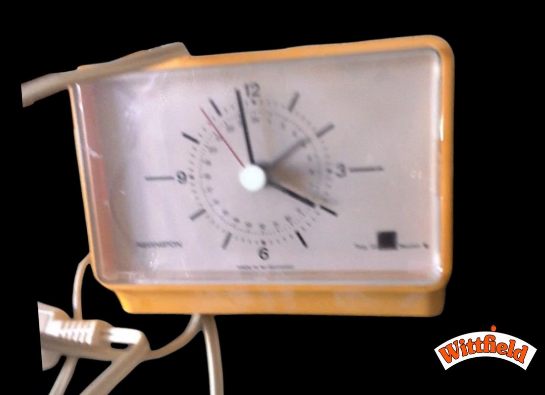 1970s Remington Alarm Alarm Clock Stylish Table Clock Orange - Etsy