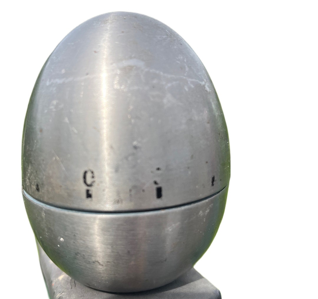 1980s Original Egg Timer Stainless Steel Mechanical Timer 60min Germany ...