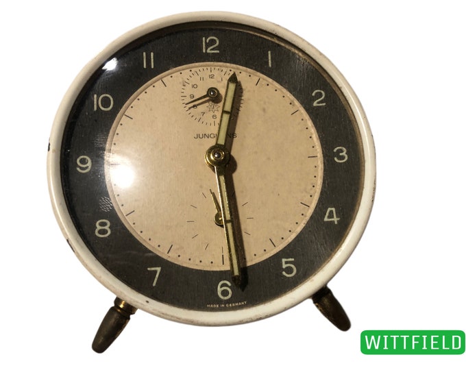 1950s Junghans Mech. Alarm Clock Stylish Table Clock Red Germany - Etsy