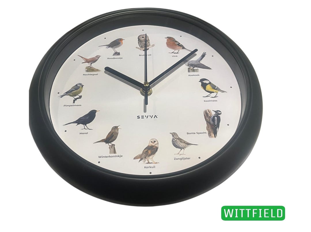 New Bird Song Clock Kitchen Clock in Original Packaging Hourly Bird ...