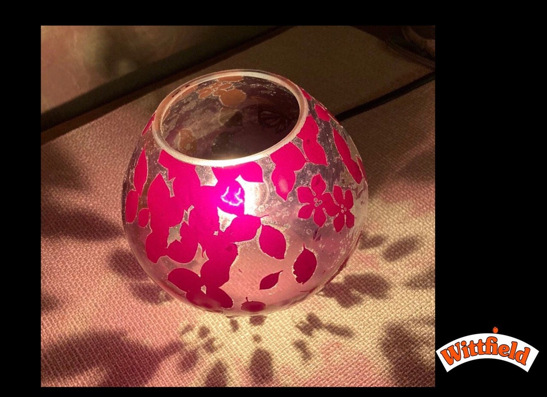 IKEA KNUBBIG Table Lamp Table Lamp Ball Glass Purple 12 Cm Bedside Lamp ...