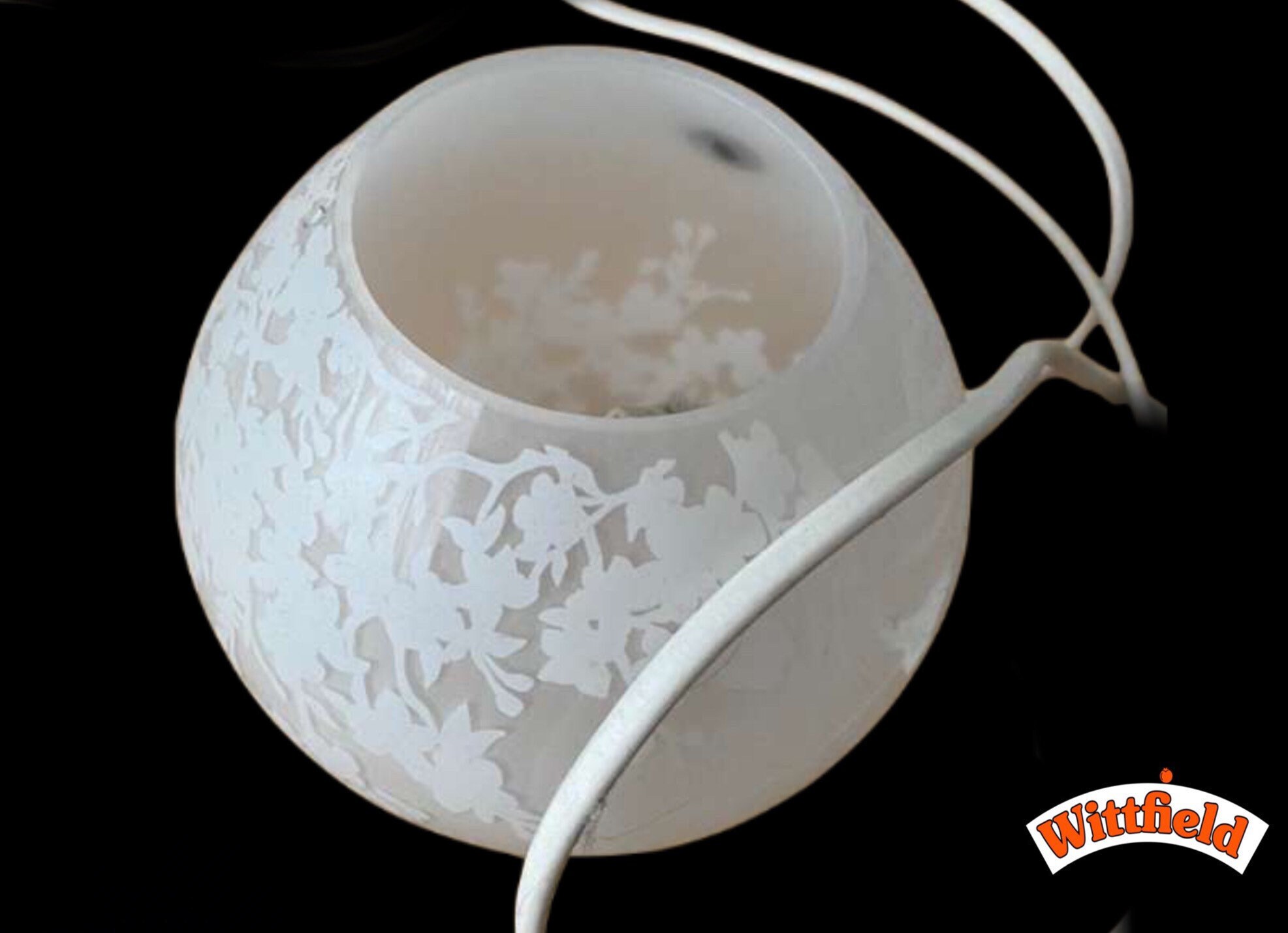 IKEA KNUBBIG Table Lamp Table Lamp Ball Glass White 12 Cm Bedside Lamp ...