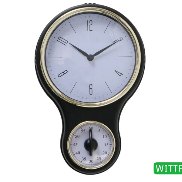 Retro Kitchen Clock - Etsy