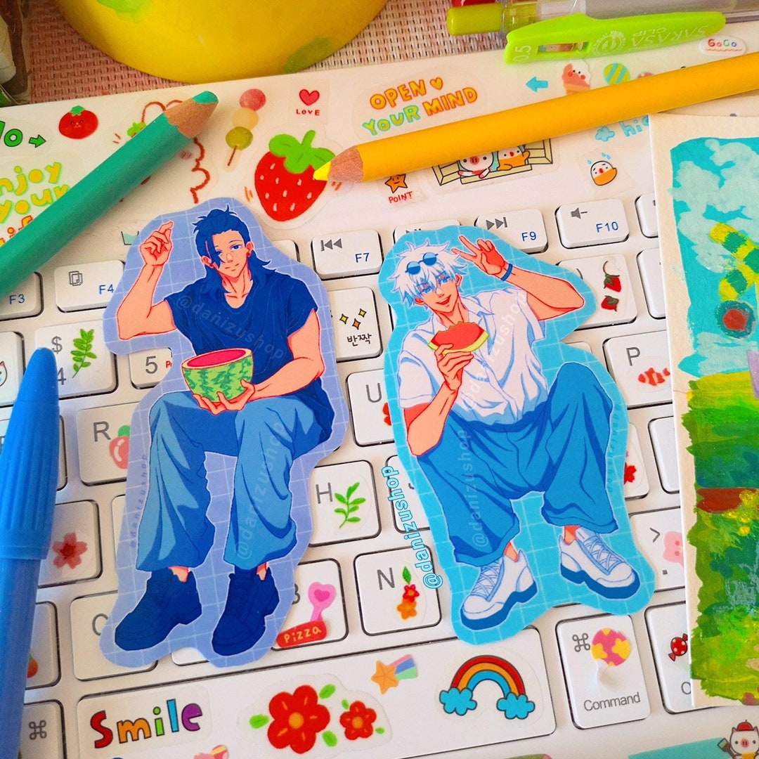 Cursed Anime Duo Stickers: 3" Vinyl Die Cut Stickers - Etsy