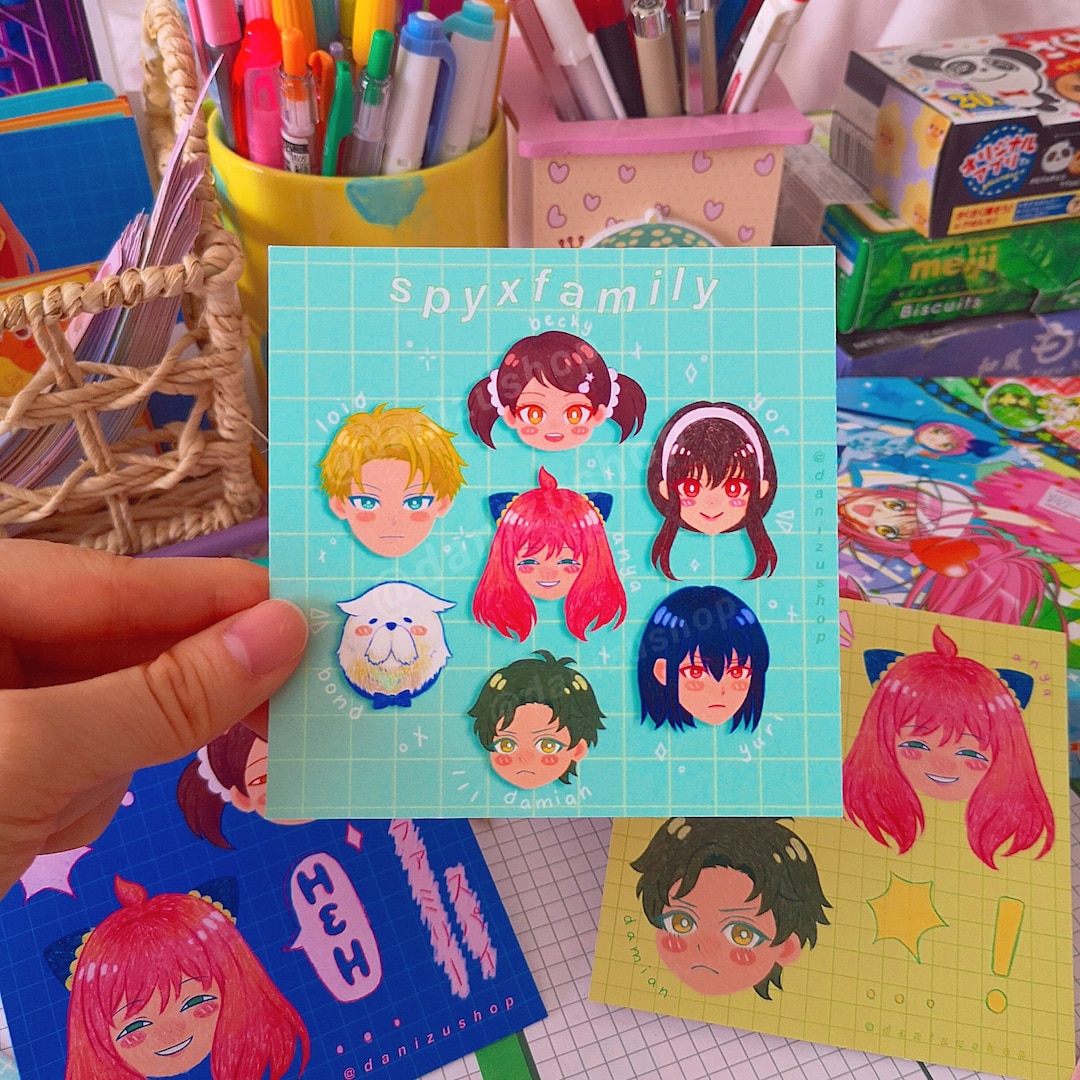 3pcs Mini Anime Art Prints / Cute Anime Poster Prints / Cute Anime Art ...
