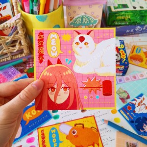 Cute Anime Art Prints / Cute Mini Anime Illustration Art Postcards ...