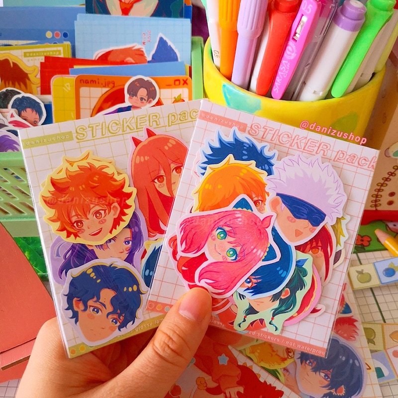 Anime Sticker Pack - Etsy
