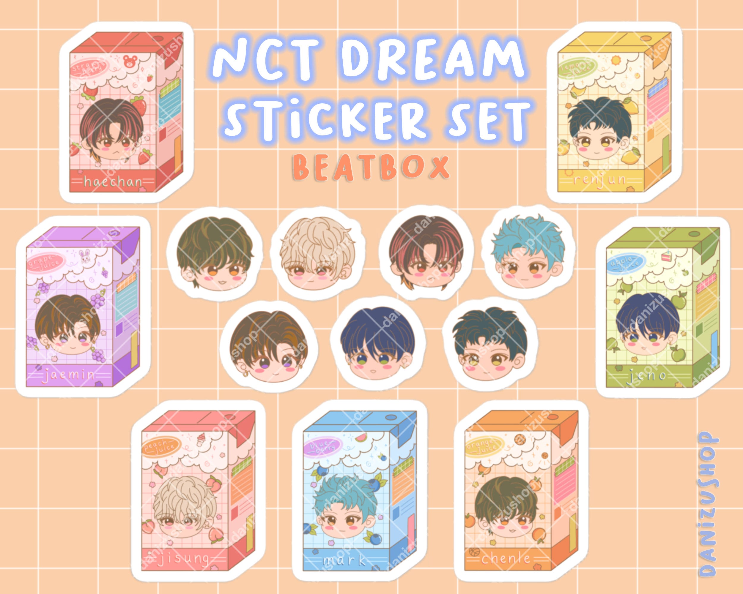 NCT DREAM Stickers: 2" Kpop Sticker Pack - Etsy