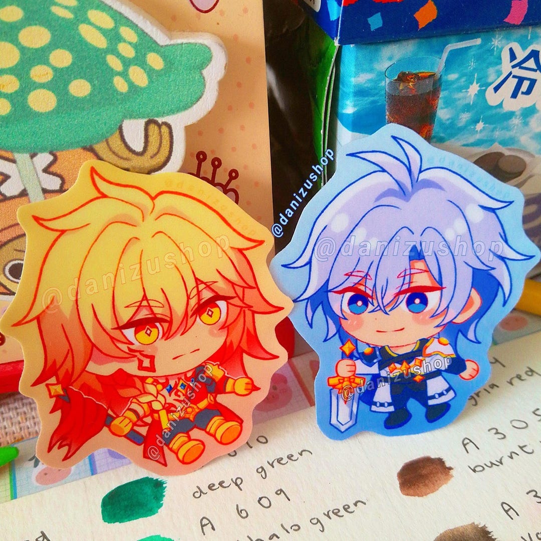 Phainon and Mydei Stickers: Honkai Star Rail Sticker, 2" Vinyl Die Cut ...