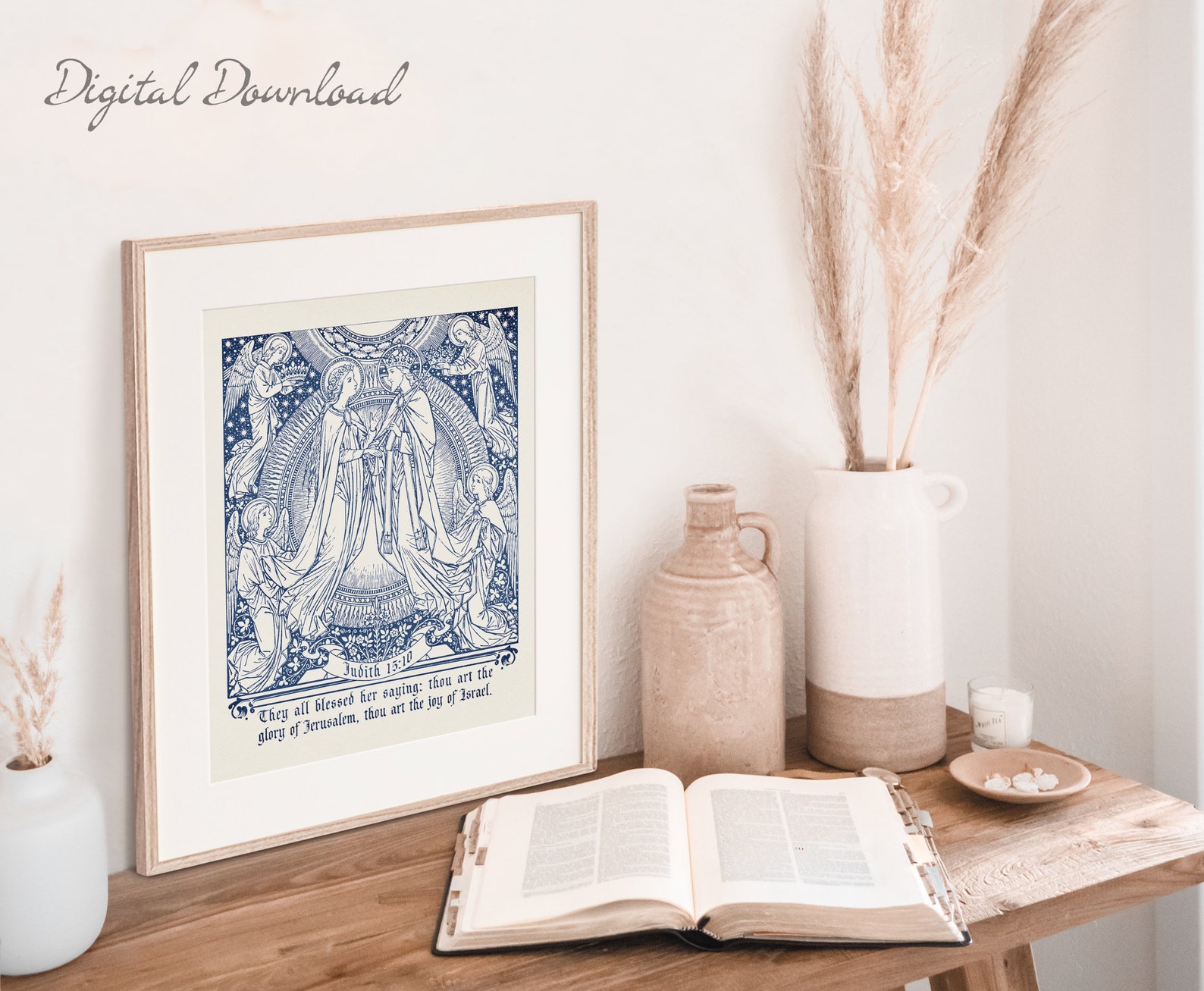 Catholic Wall Art - the Assumption of Mary - Catholic Home Decor ...