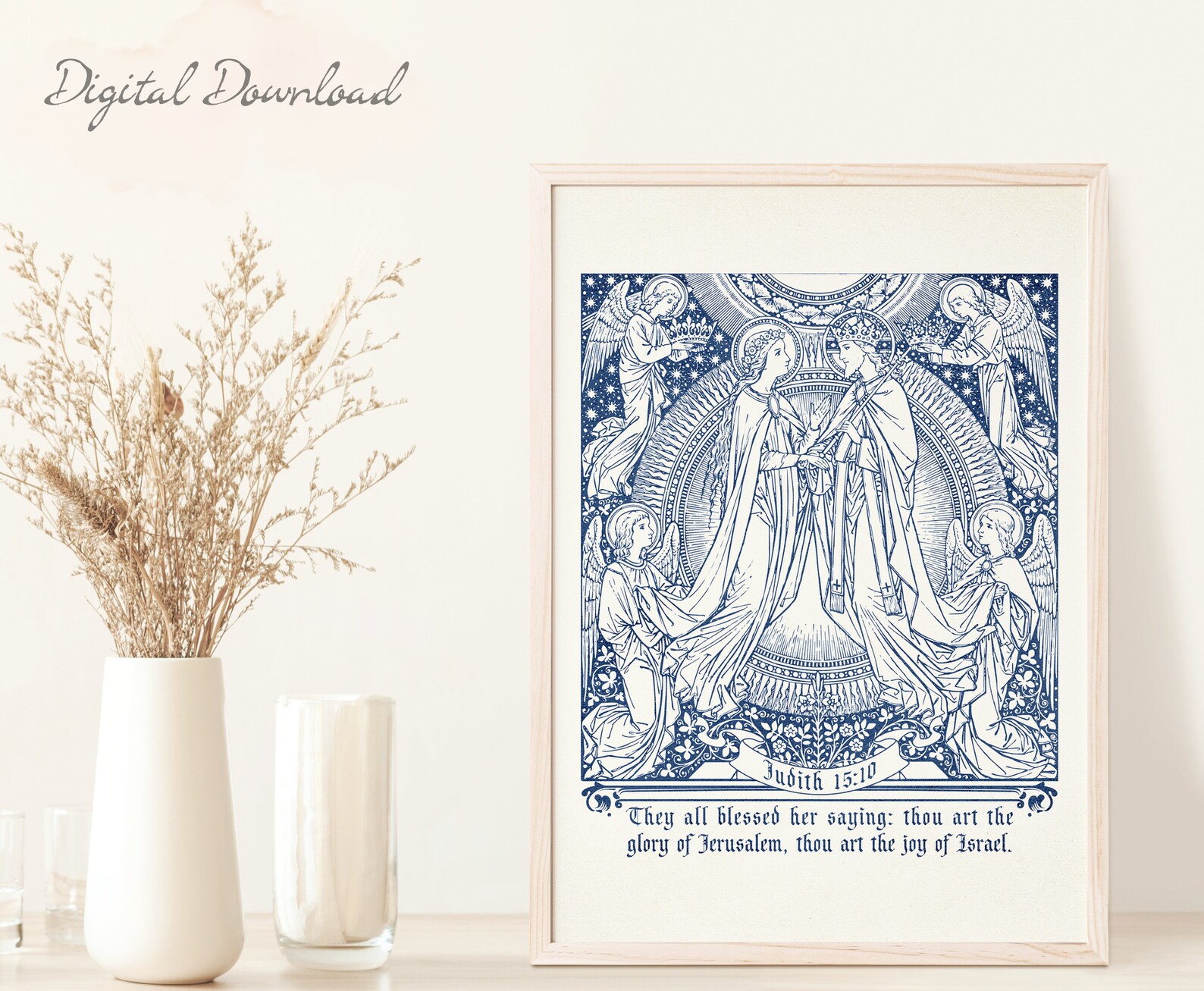 Catholic Wall Art - the Assumption of Mary - Catholic Home Decor ...