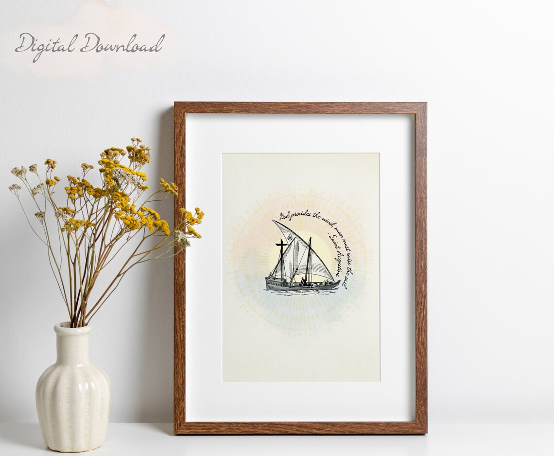 Saint Augustine Quote Digital Download Catholic Wall Art - Etsy