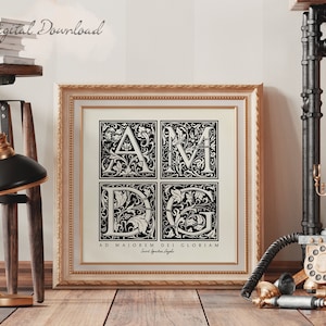 AMDG Catholic Printable | "ad Majorem Dei Gloriam" | St. Ignatius of ...