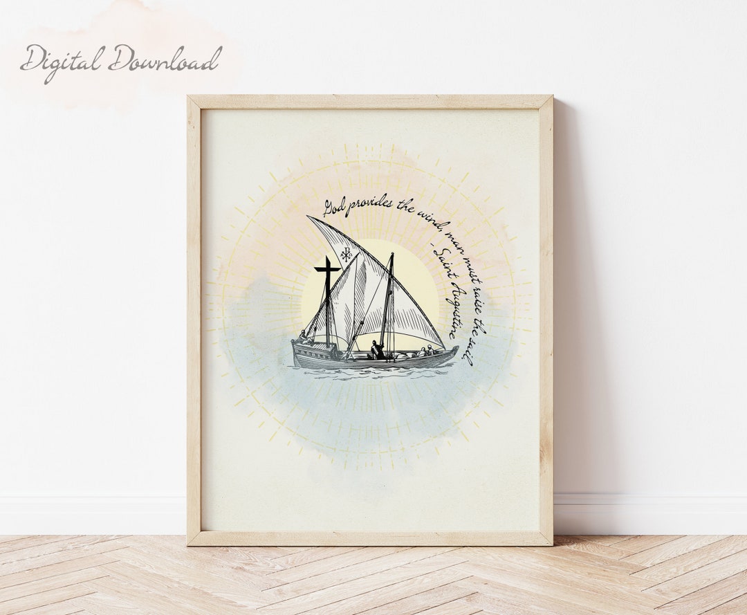 Saint Augustine Quote | Digital Download | Catholic Wall Art | Roman ...