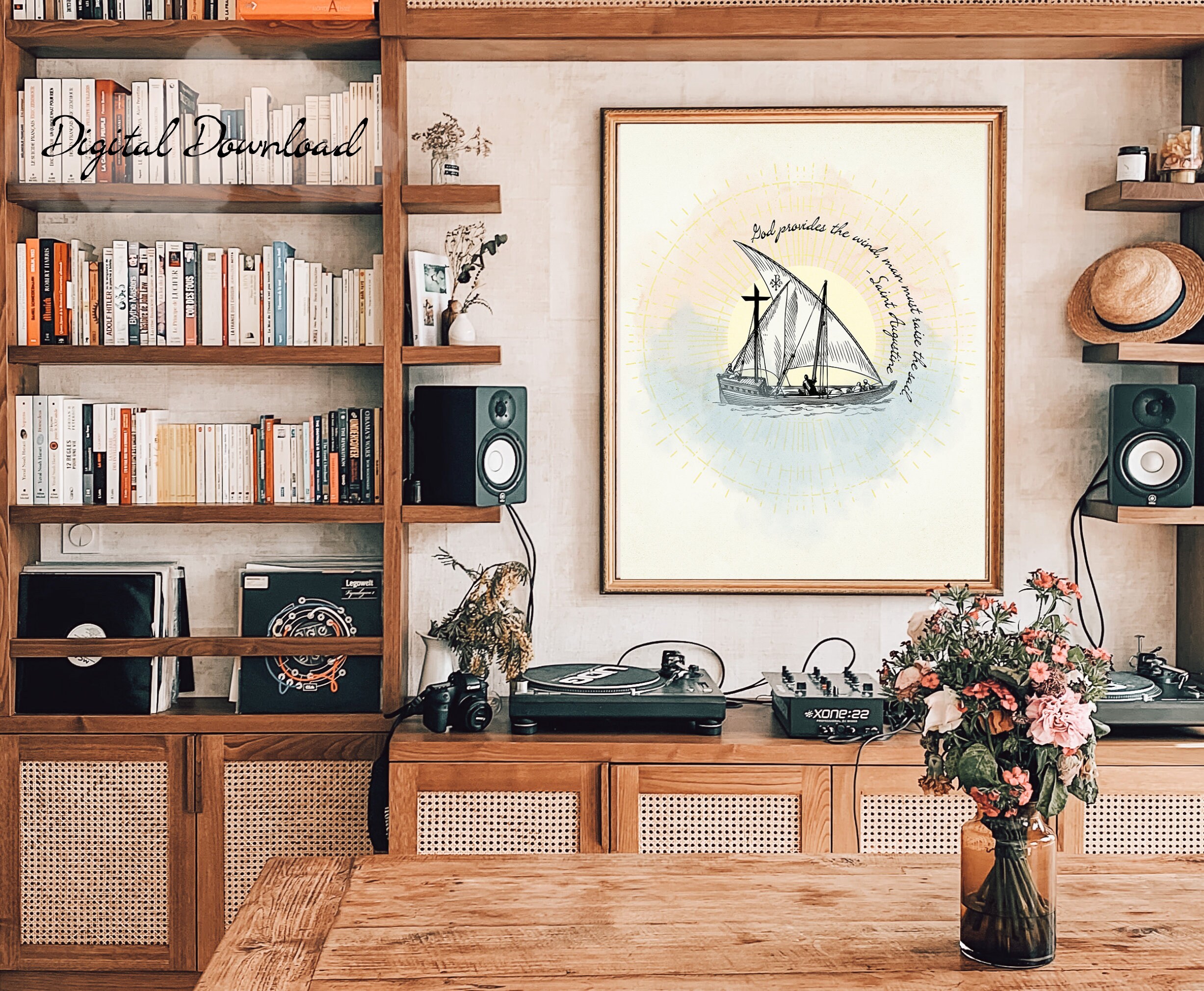 Saint Augustine Quote | Digital Download | Catholic Wall Art | Roman ...