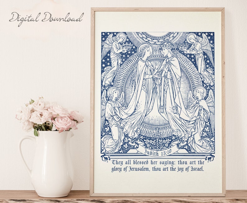 Catholic Wall Art - the Assumption of Mary - Catholic Home Decor ...