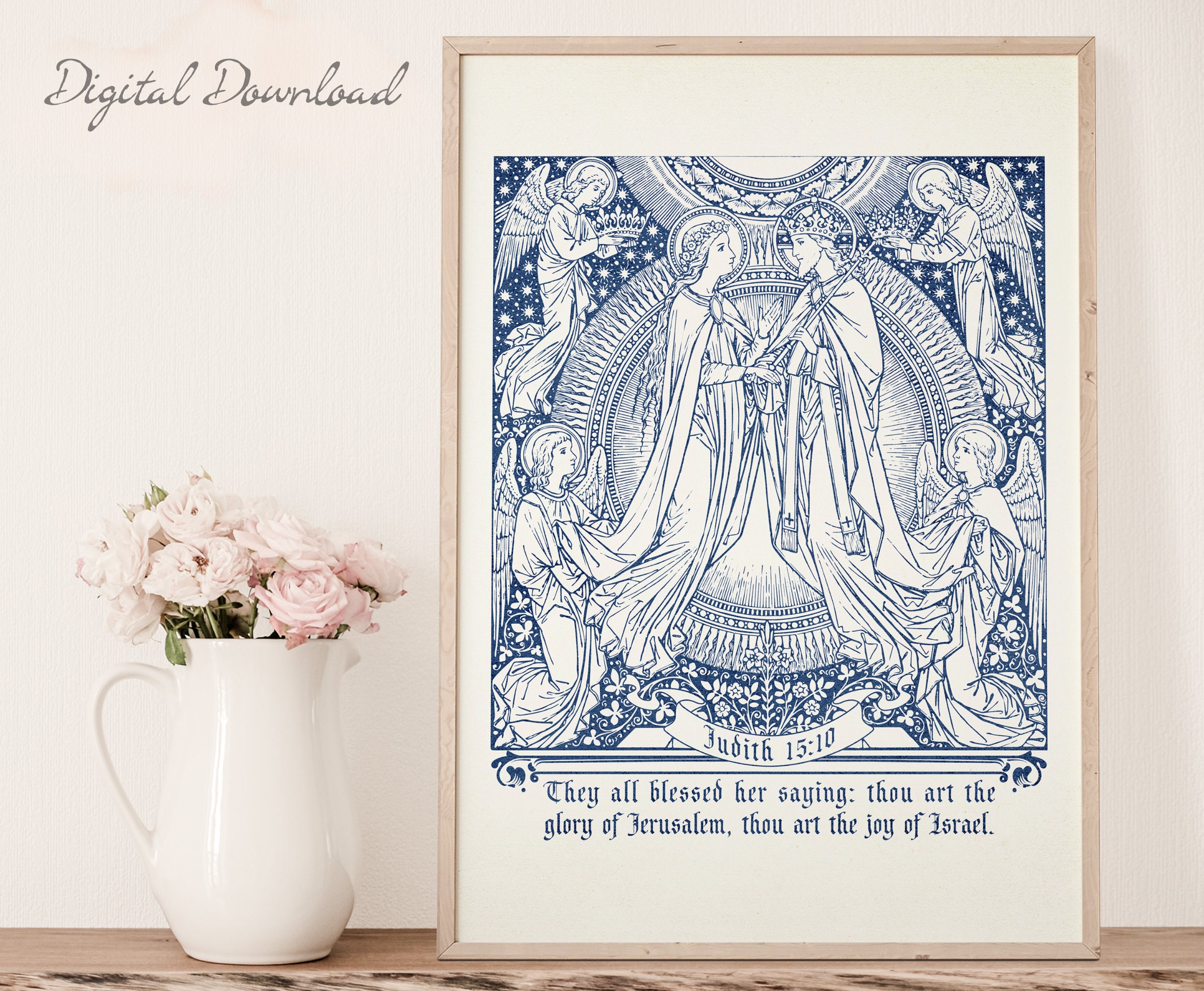 Catholic Wall Art - the Assumption of Mary - Catholic Home Decor ...
