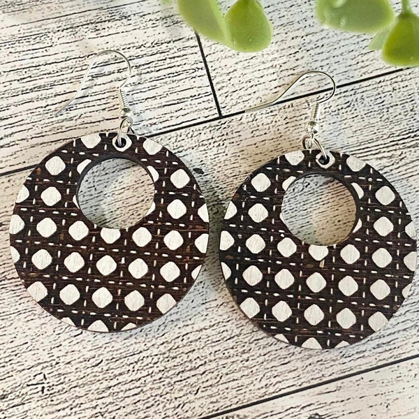 Wood Hoop Earring Svg - Etsy